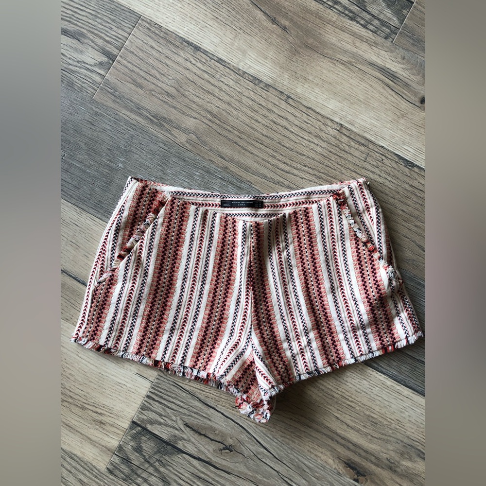 Y2k Zara Micro Mini Tweed Knitted Shorts Medium - Gem